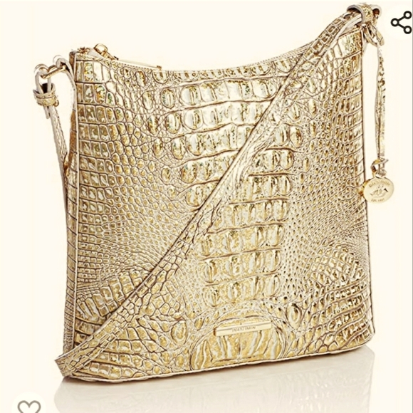 Brahmin | Bags | Brahmin Melbourne Jody Metallic Gold Crossbody Purse ...